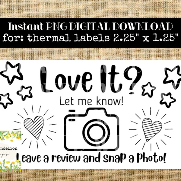 Leave a Review Card - Etsy