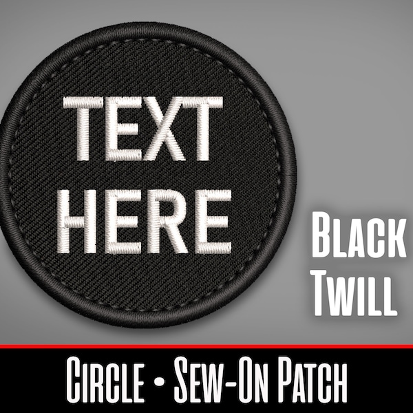 Black Circle Patch - Etsy