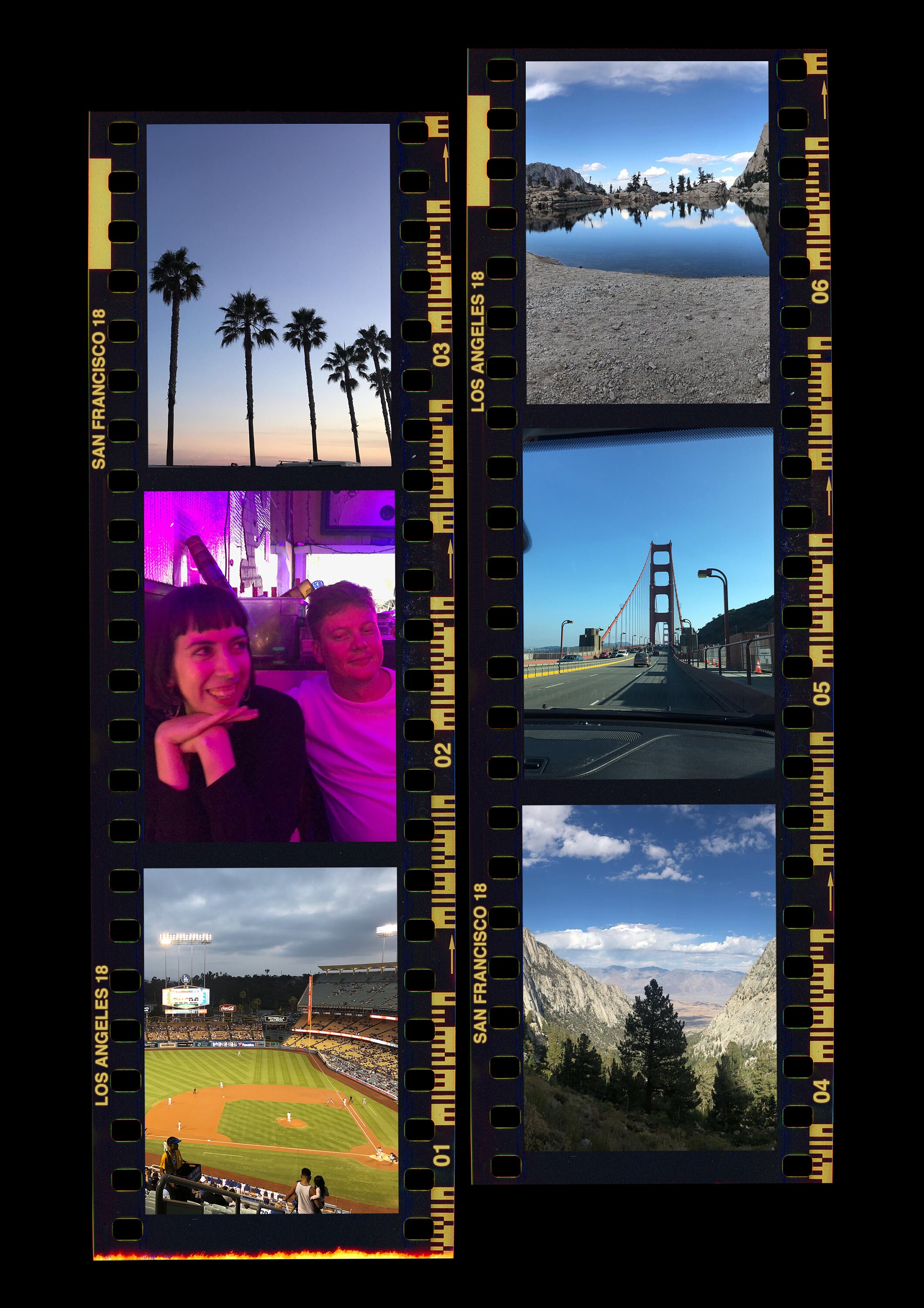 Film Strip Collage Template