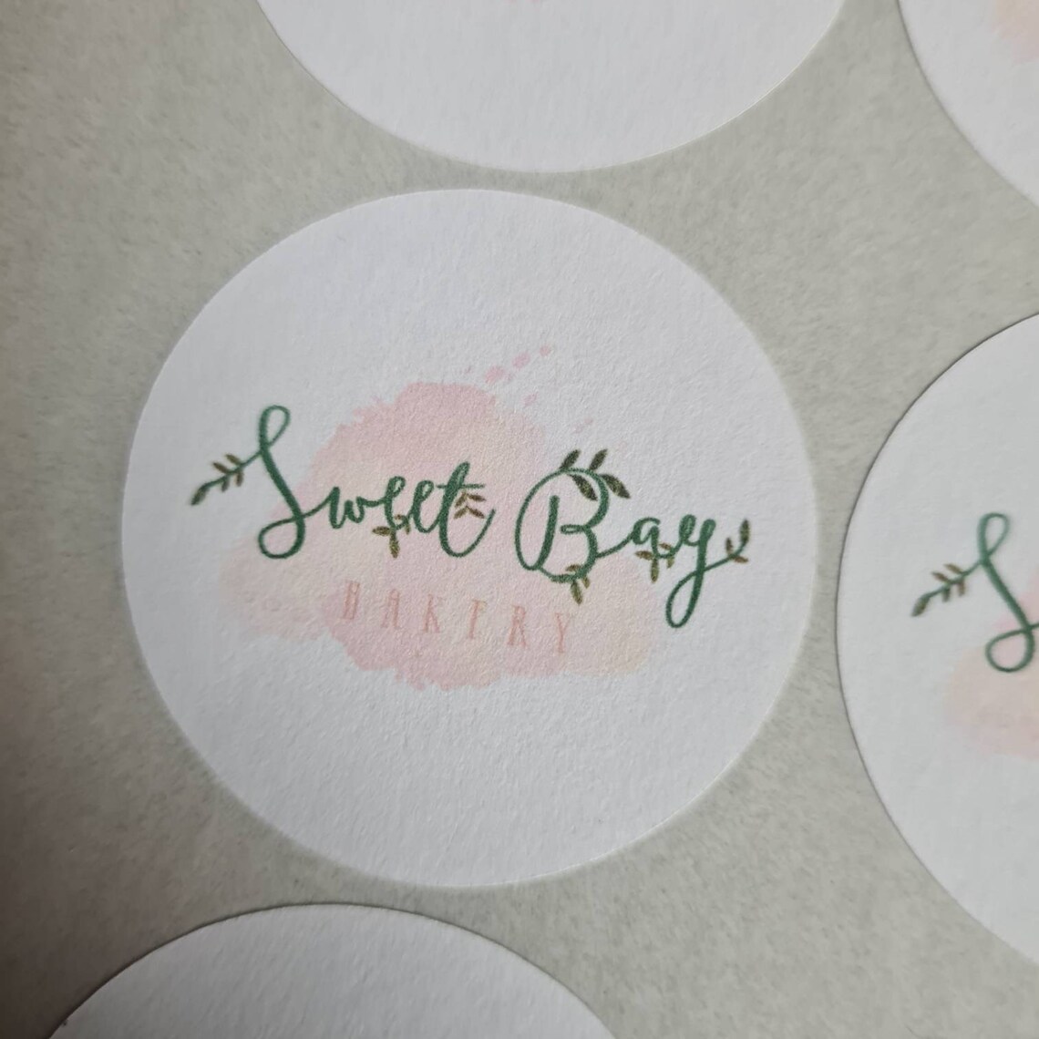 Custom Logo Stickers Biodegradable & Compostable Branding | Etsy