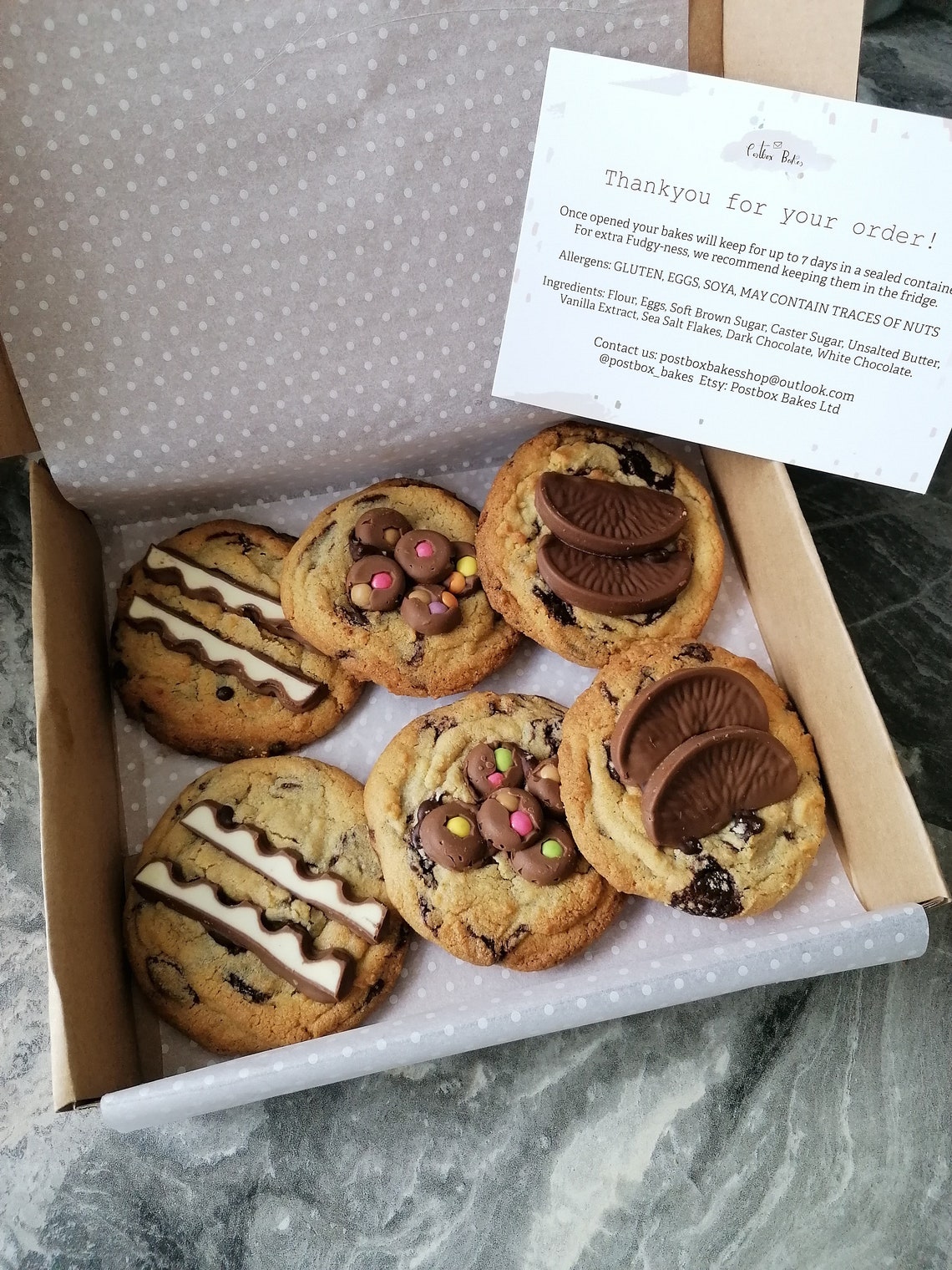 Postal Cookie Mixed Box Edible Gift Treat Box - Etsy UK