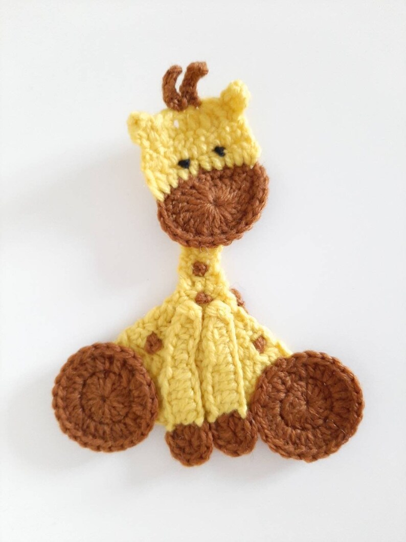 Crochet Giraffe Pattern Giraffe Applique Design Crochet - Etsy