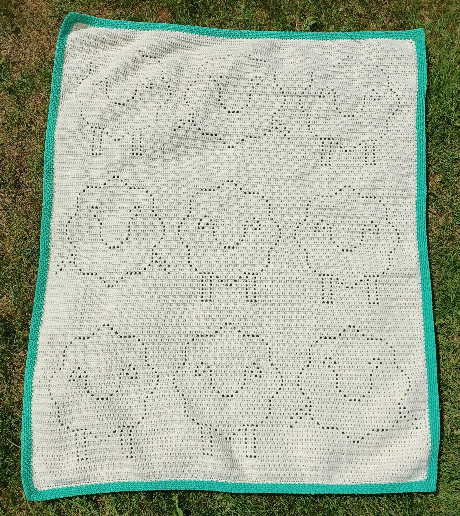 Silly Sheep Blanket Pattern Baby Blanket Pattern Filet - Etsy