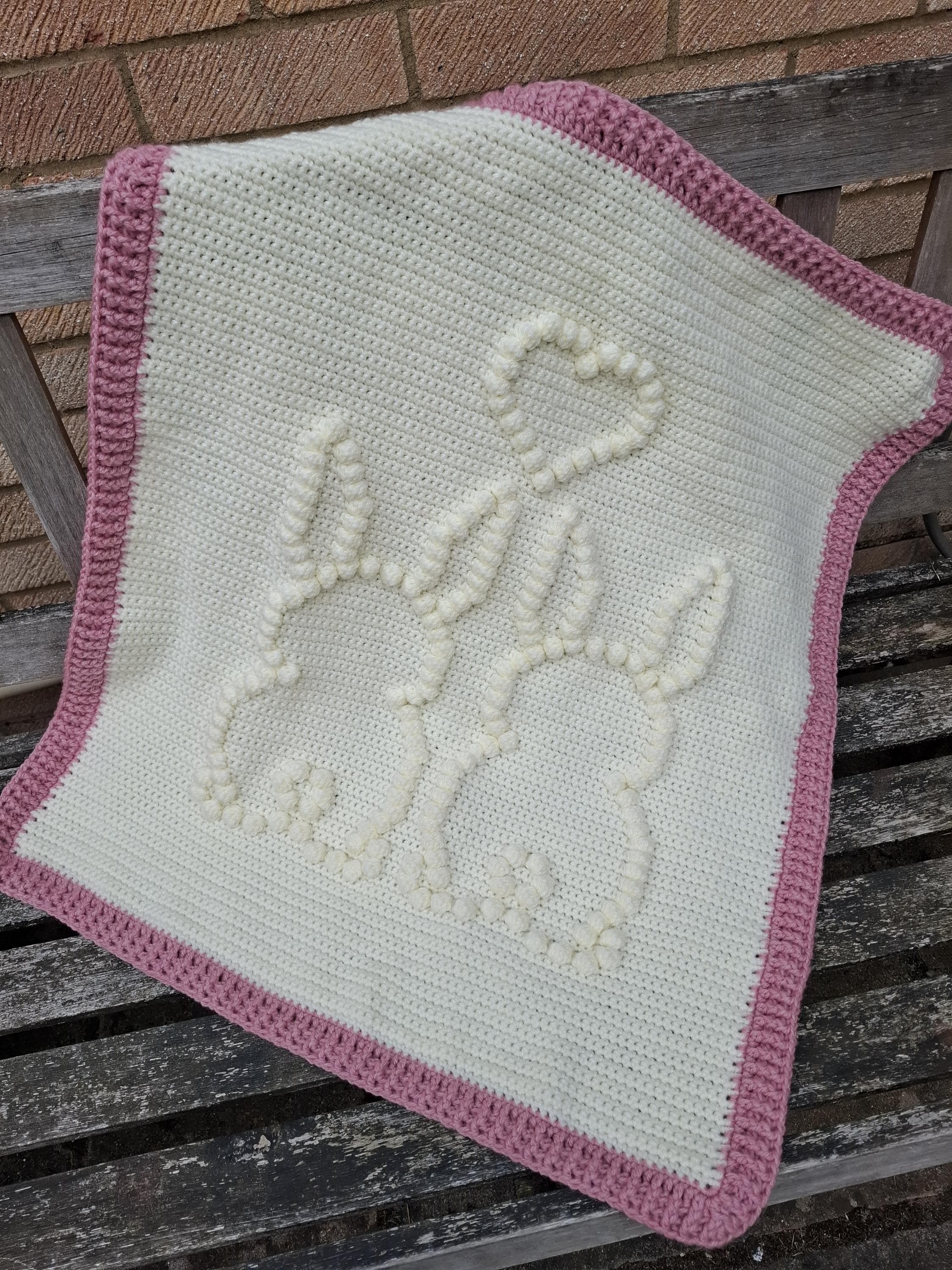 Bobble Bunny Crochet Blanket Pattern: Easy Beginner Design (PDF Pattern ...