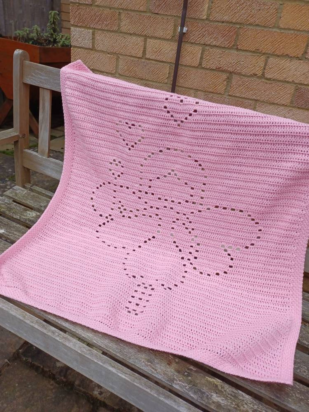Fairy Baby Blanket Crochet Pattern: Filet Stitch Beginner Project (PDF ...