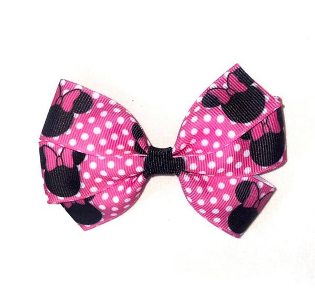 Minnie Mouse Ribbon Bow - Etsy
