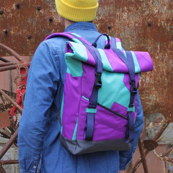 Purple Backpack - Etsy