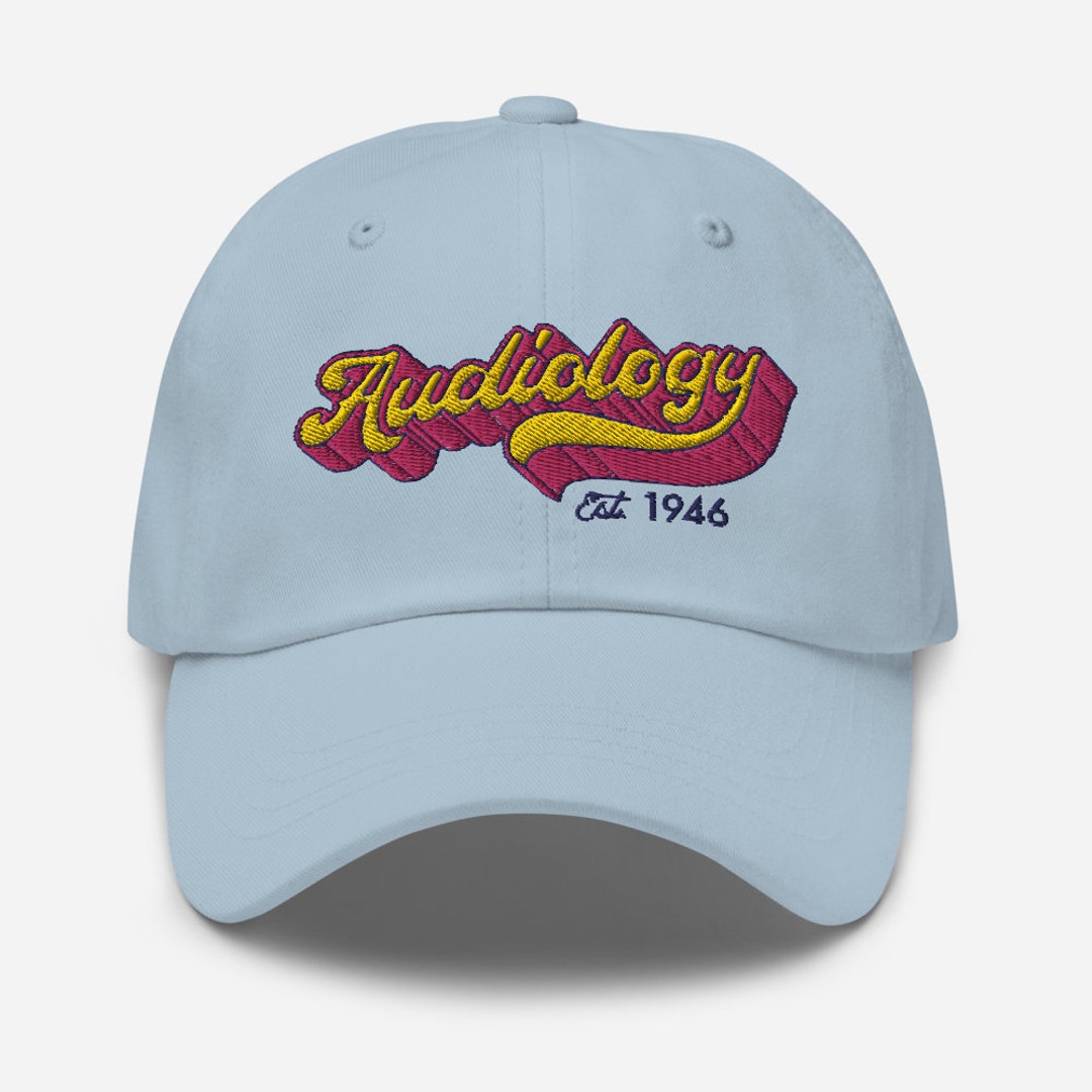 Audiology Est. 1946 Retro Baseball Hat, Audiologist, Audiology Student ...