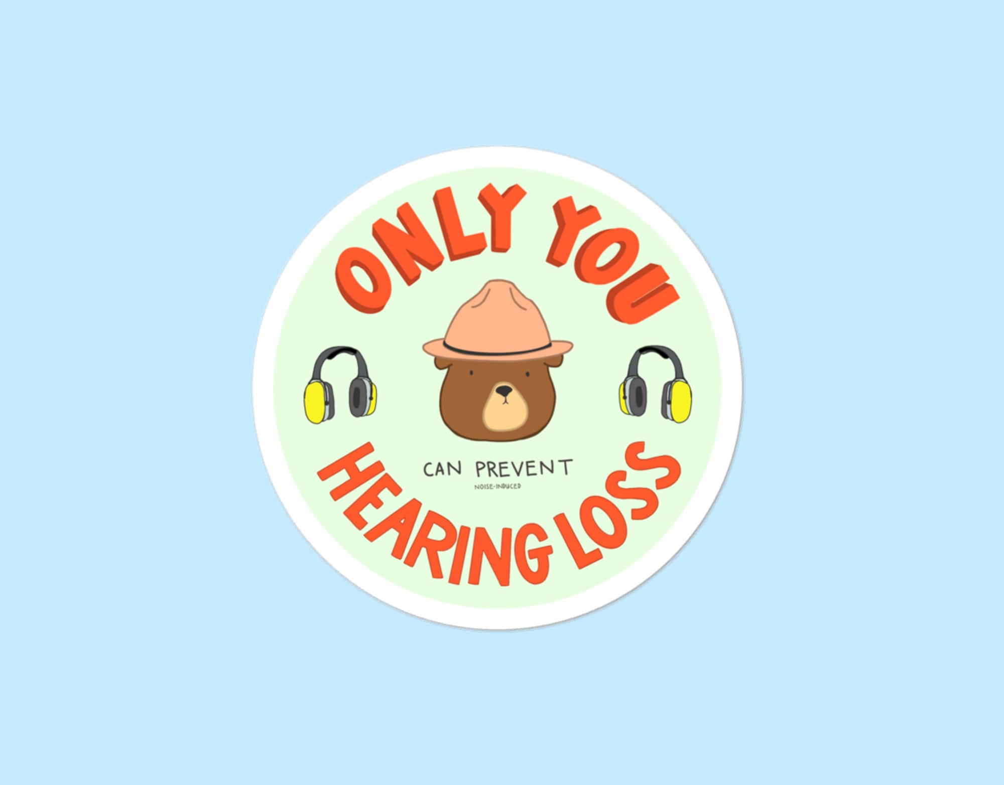 Audiology Only You Can Prevent Hearing Loss Sticker - Etsy