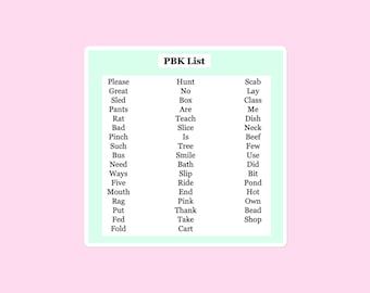 Audiology Spondee Word List Sticker Audiologist Audiology | Etsy