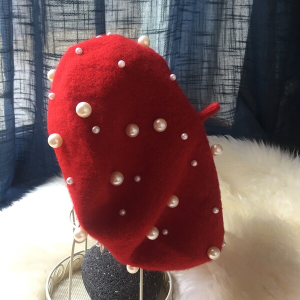 Embellished Beret - Etsy