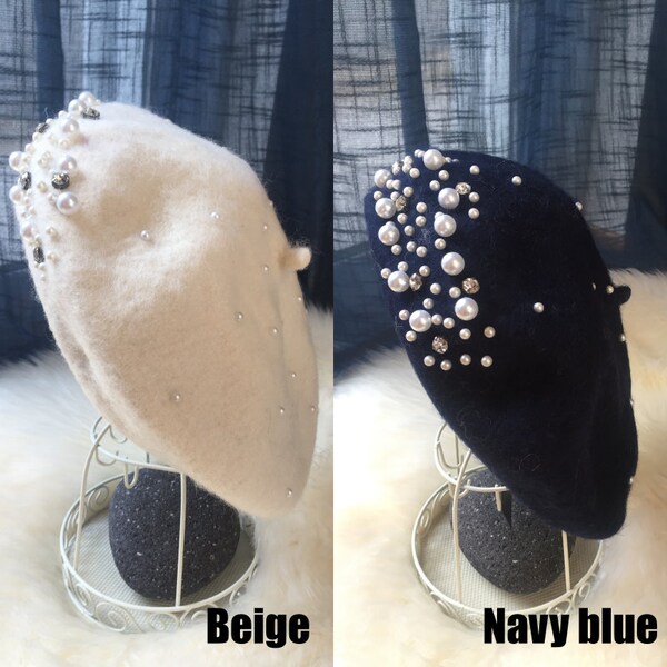Embellished Beret - Etsy