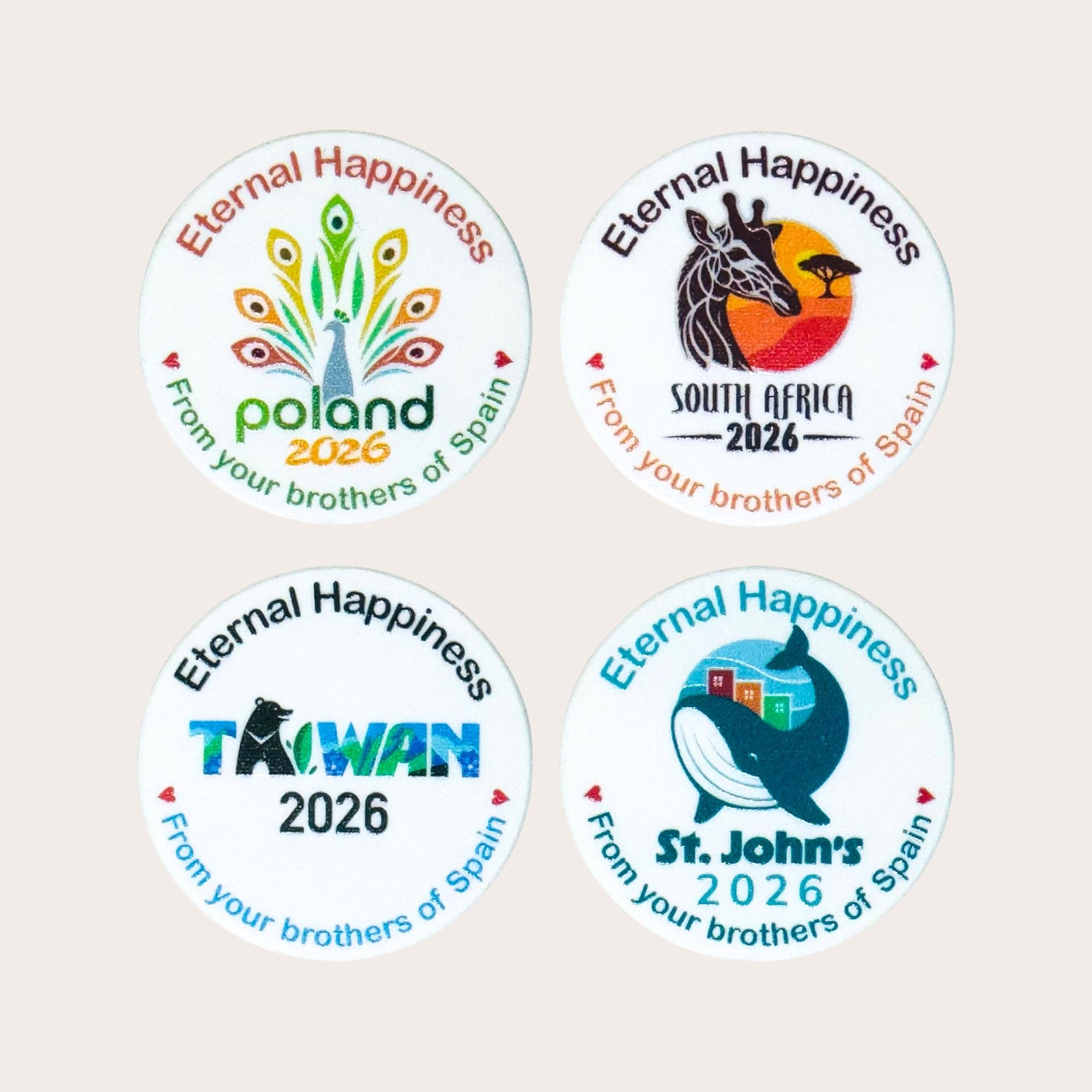 Pins International Convention 2026 - Lapel Pin JW - Eternal Happiness ...