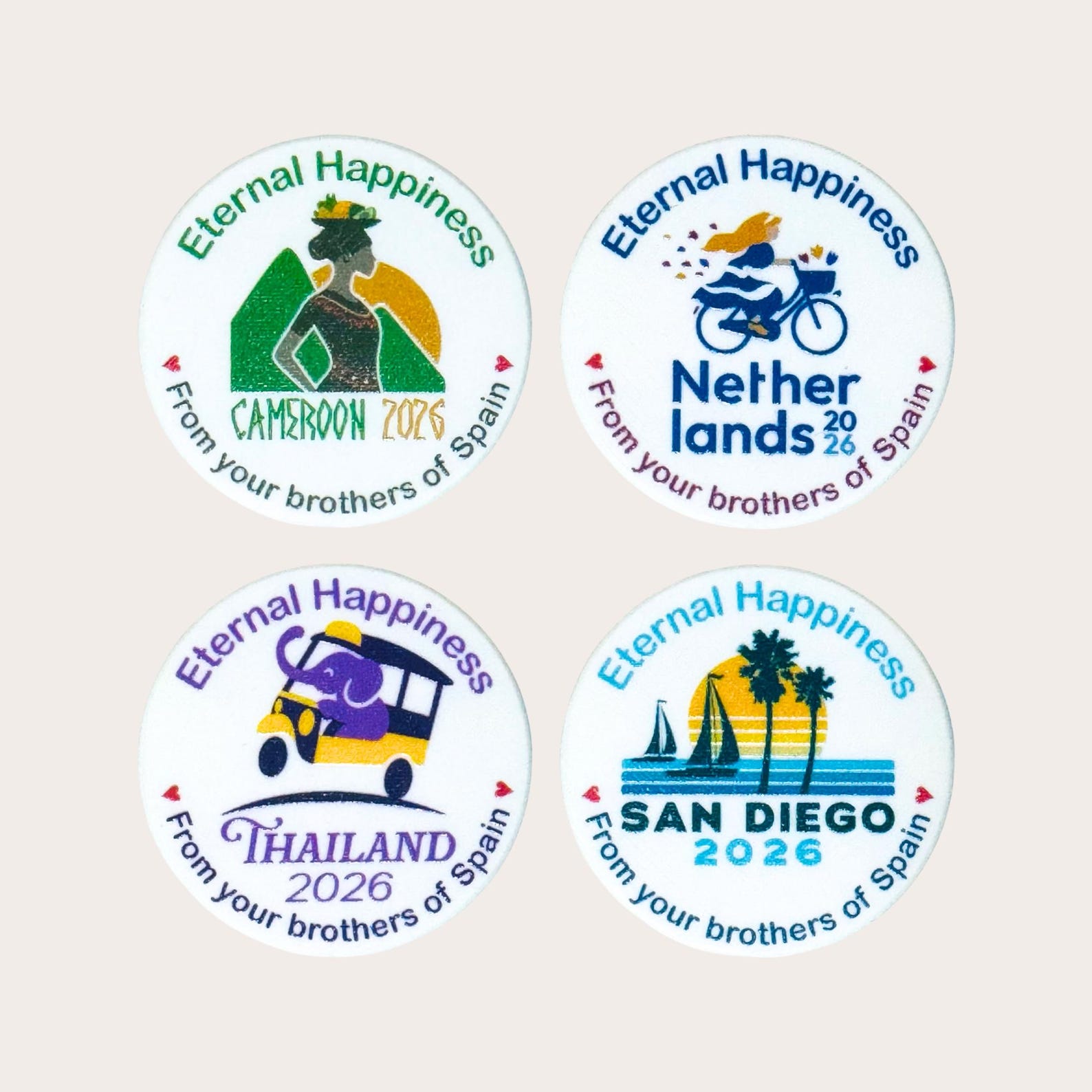 Pins International Convention 2026 - Lapel Pin JW - Eternal Happiness ...