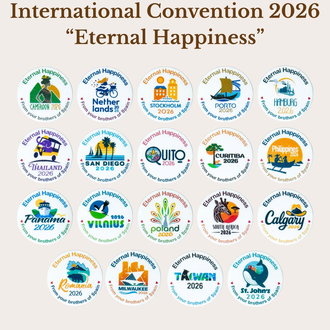 Pins International Convention 2026 - Lapel Pin JW - Eternal Happiness ...
