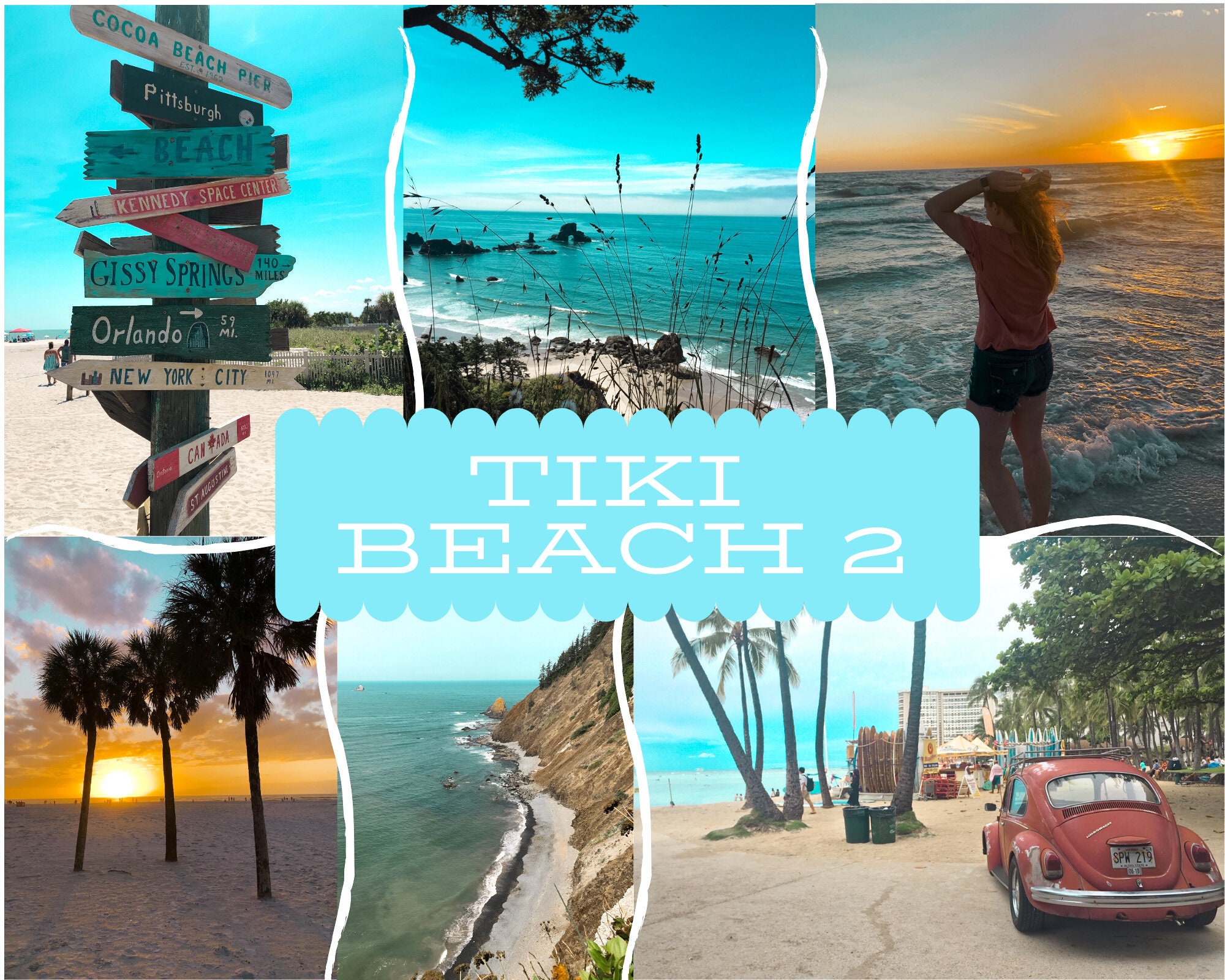 6-pack Tiki Beach Lightroom Presets - Etsy
