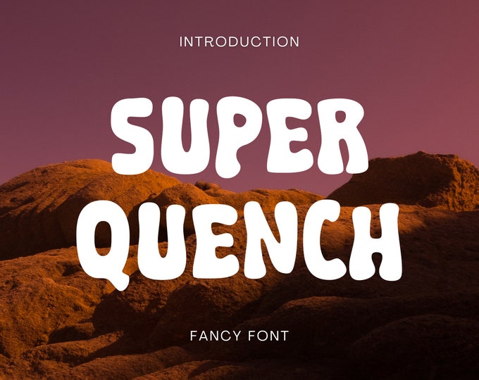Super Quench Logo License Font - Etsy