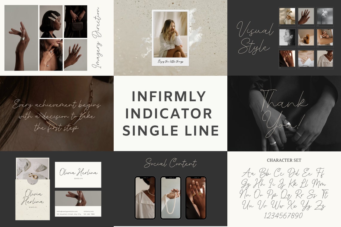 Single Line Font Bundle Vol. 2 - Cricut Font, Silhouette Font, Writing ...