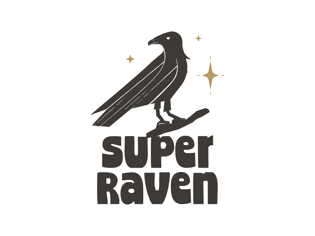 Super Raven Font - Etsy