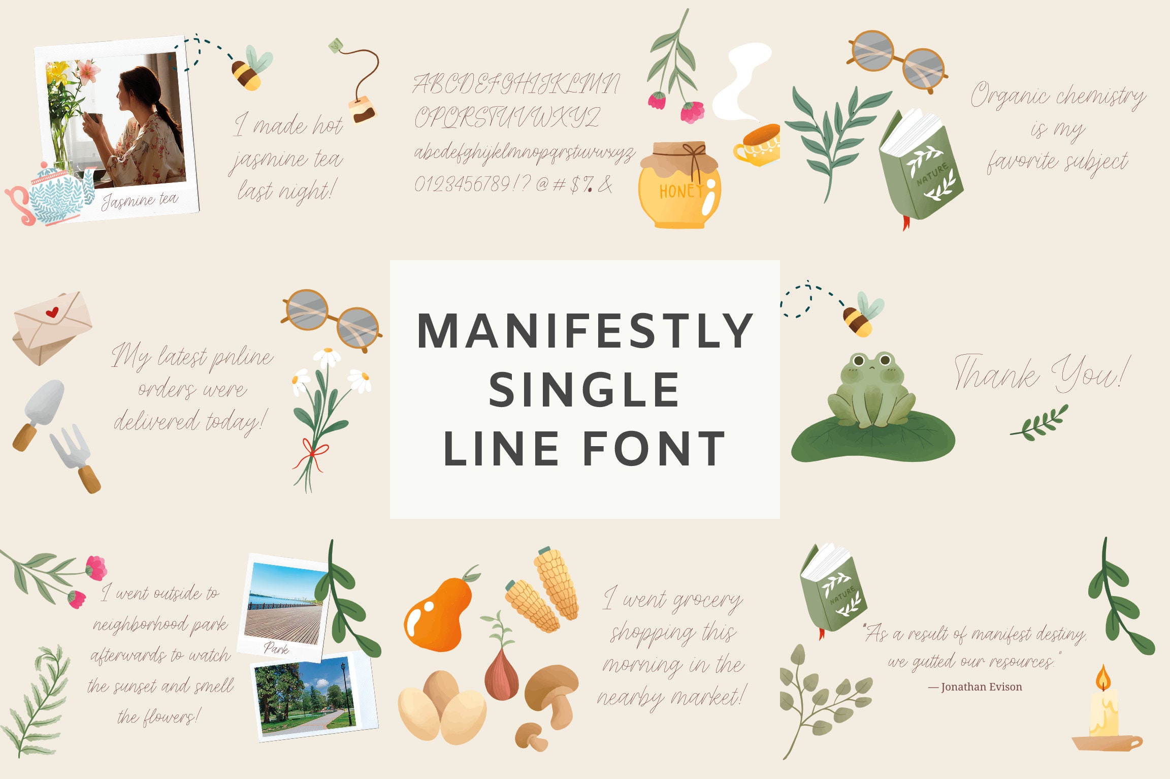 Single Line Font Bundle Vol. 2 - Cricut Font, Silhouette Font, Writing ...