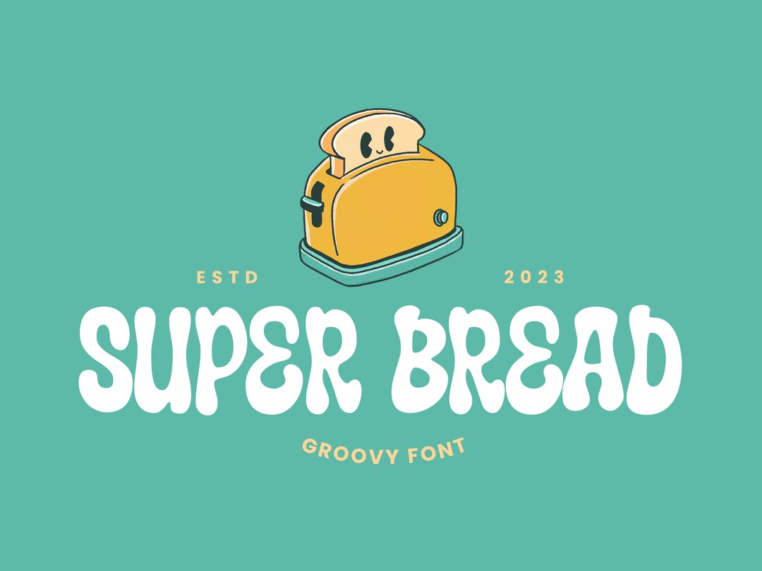 Super Bread Font - Etsy