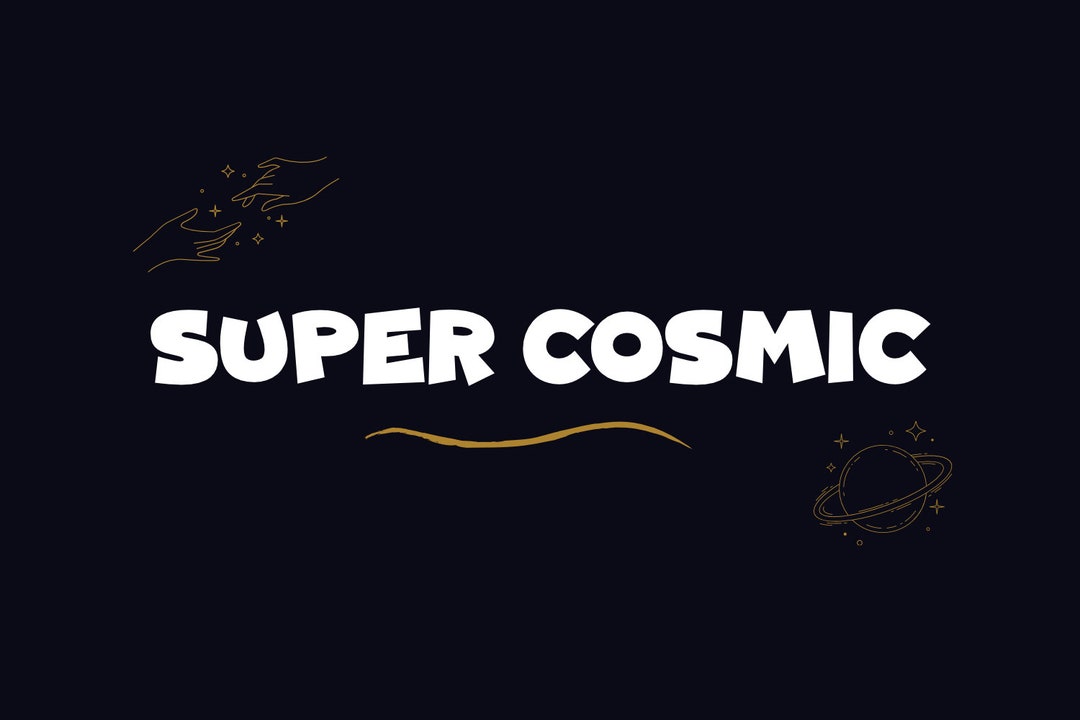 Super Cosmic Font - Etsy