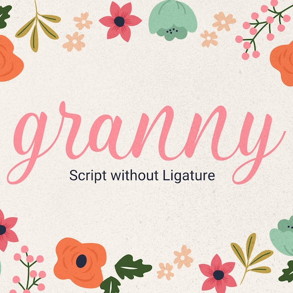 Granny Handwriting - Etsy