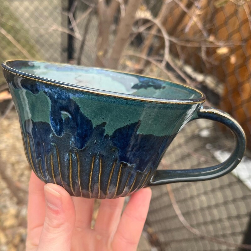 Wide Base Mug - Etsy