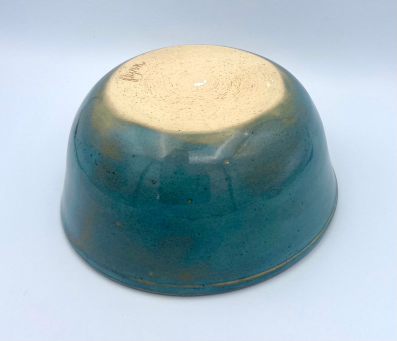 Light Blue Glazed Split Rim Ceramic Bowl Handmade Stoneware - Etsy