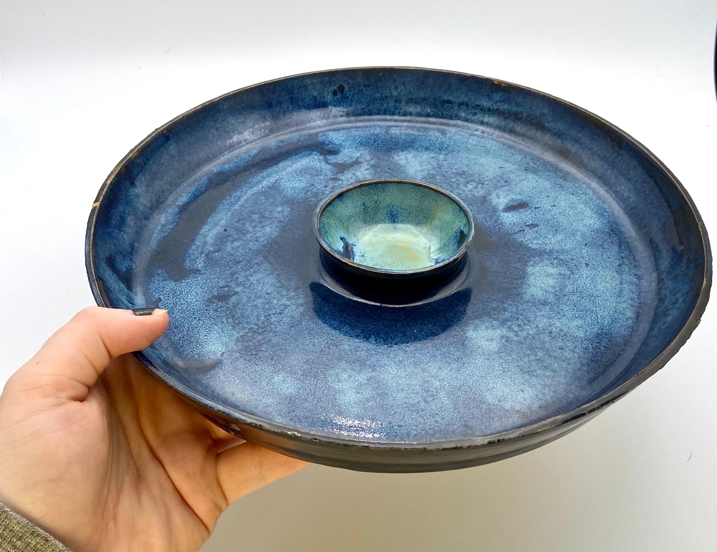 Chip n' Dip Chip and Salsa Set appetizer serving dish handmade pottery ...