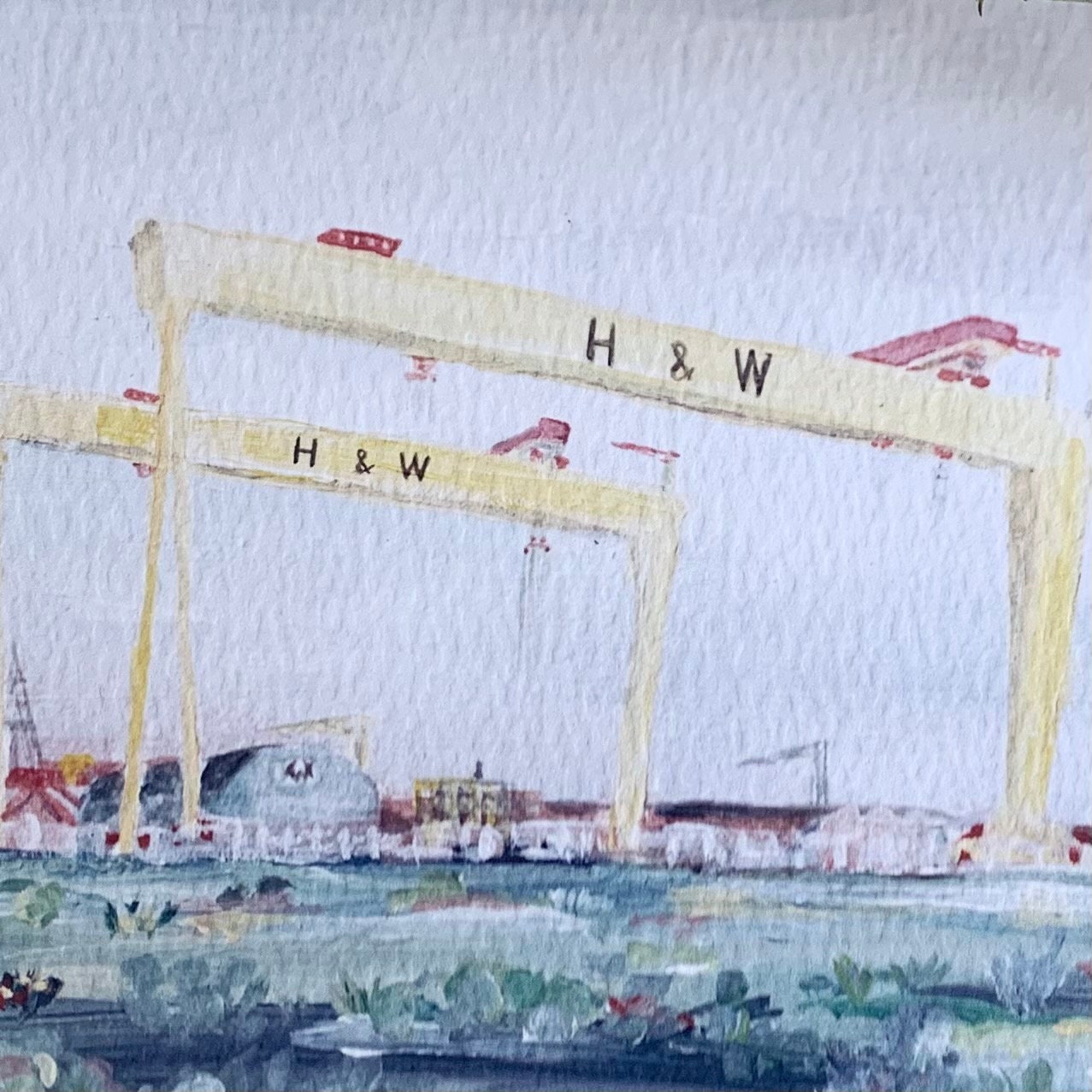 Harland and Wolff/ Samson and Goliath Belfast Northern Ireland Colour ...