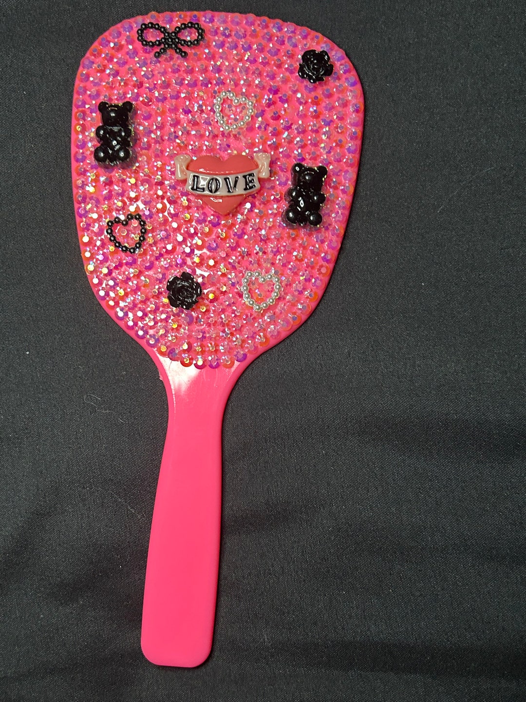 Small Hand Bedazzled Hand Mirror - Etsy