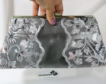 Pewter Evening Bag | Etsy
