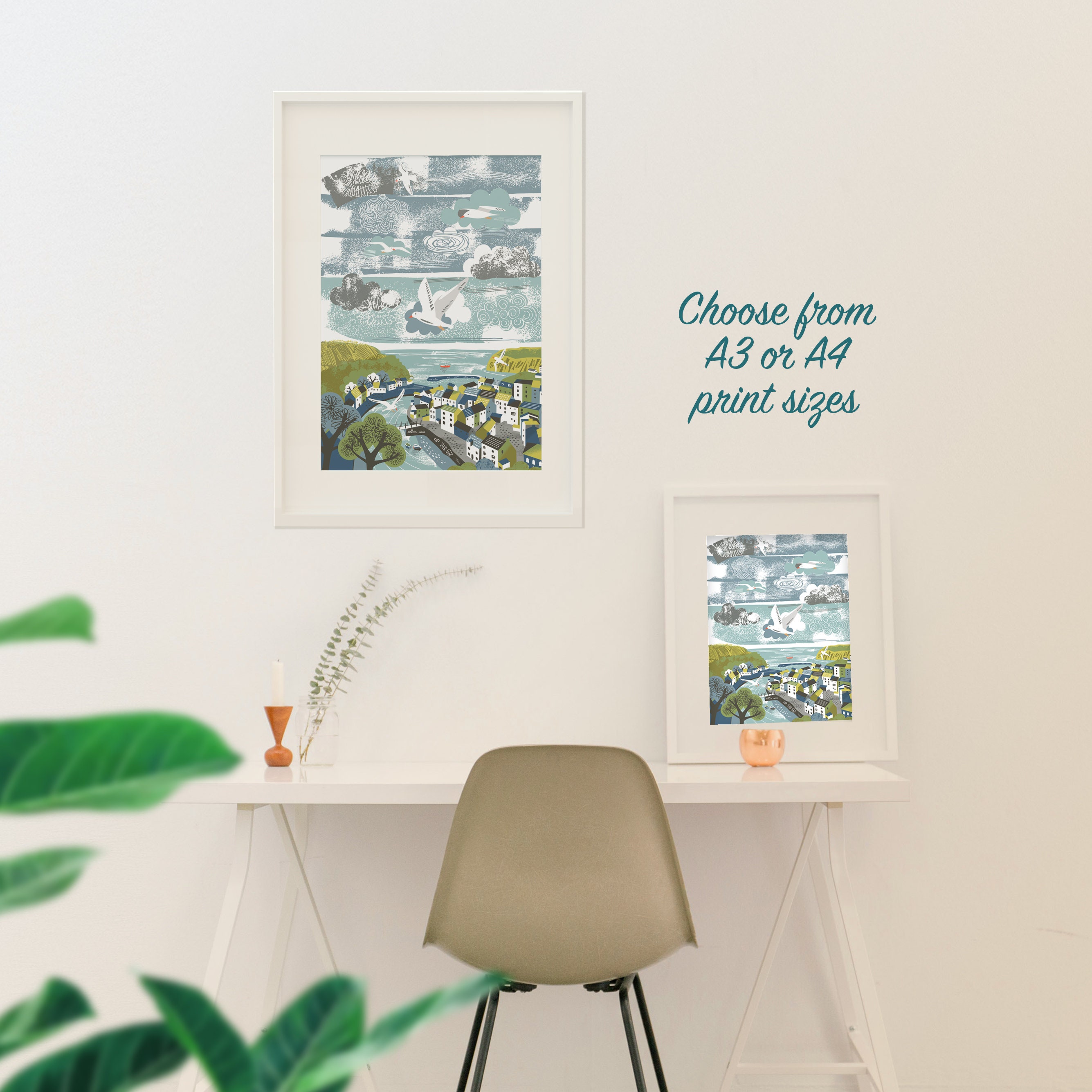 Original Art Print of Staithes A4 or A3 Printed on Quality - Etsy UK