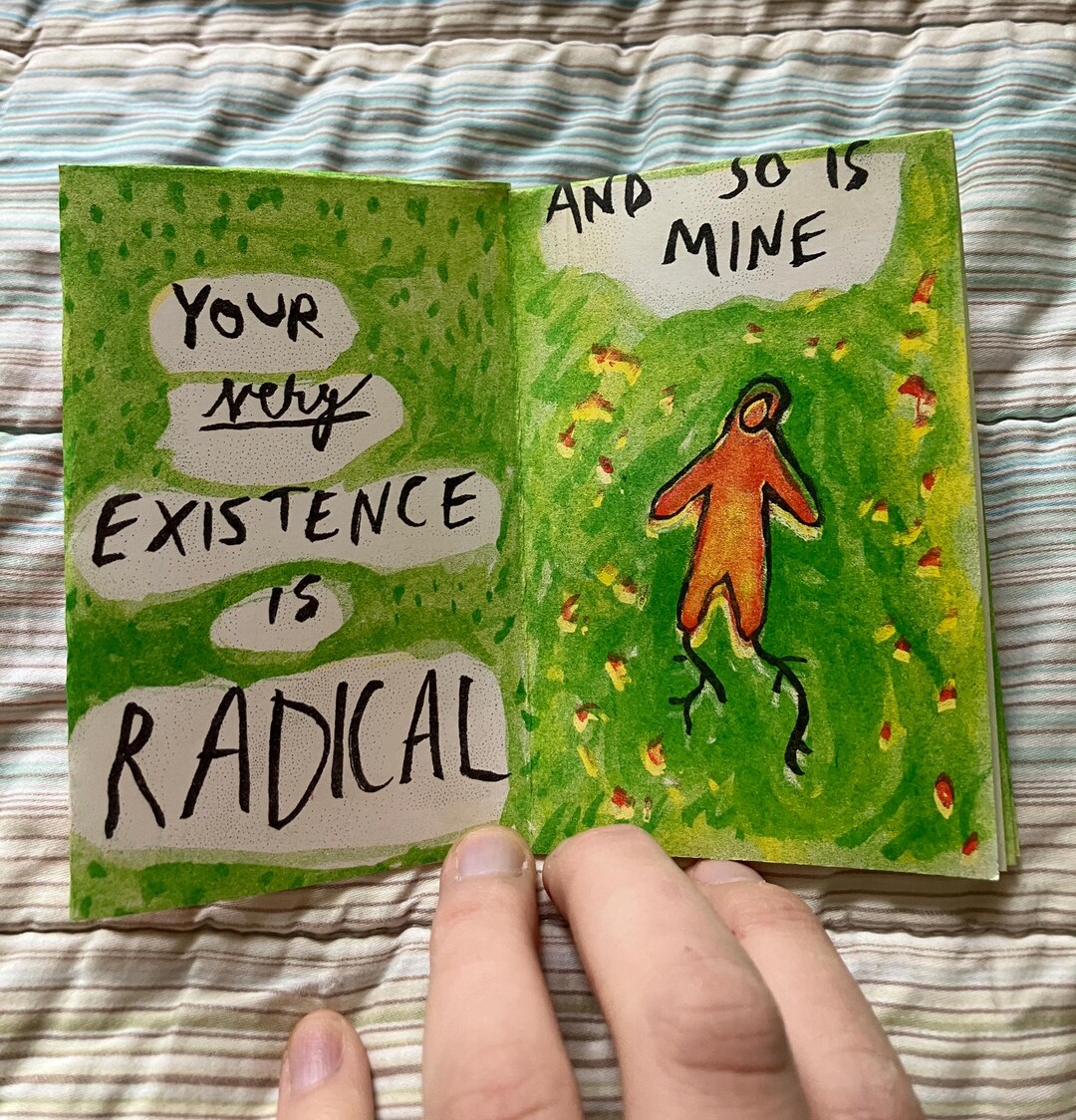 Affirmation for a Crumbling World Riso Zine - Etsy