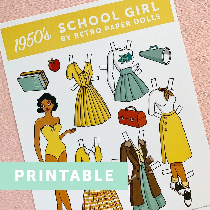 1950s Paper Dolls - Etsy