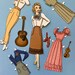 1940's Country Music Paper Dolls 1 Sheet, 1 Doll and 5 Outfits - Etsy