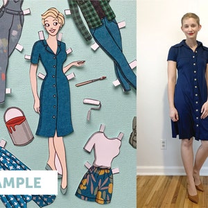 Custom Made Personalized Printable Paper Dolls. Hand Drawn Paper Dolls ...