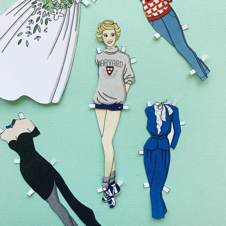 DIGITAL DOWNLOAD Princess Diana Paper Doll - Etsy
