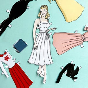 Grease Movie Sandy Olsson Paper Doll, 1 Sheet, 1 Doll and 5 Outfits - Etsy