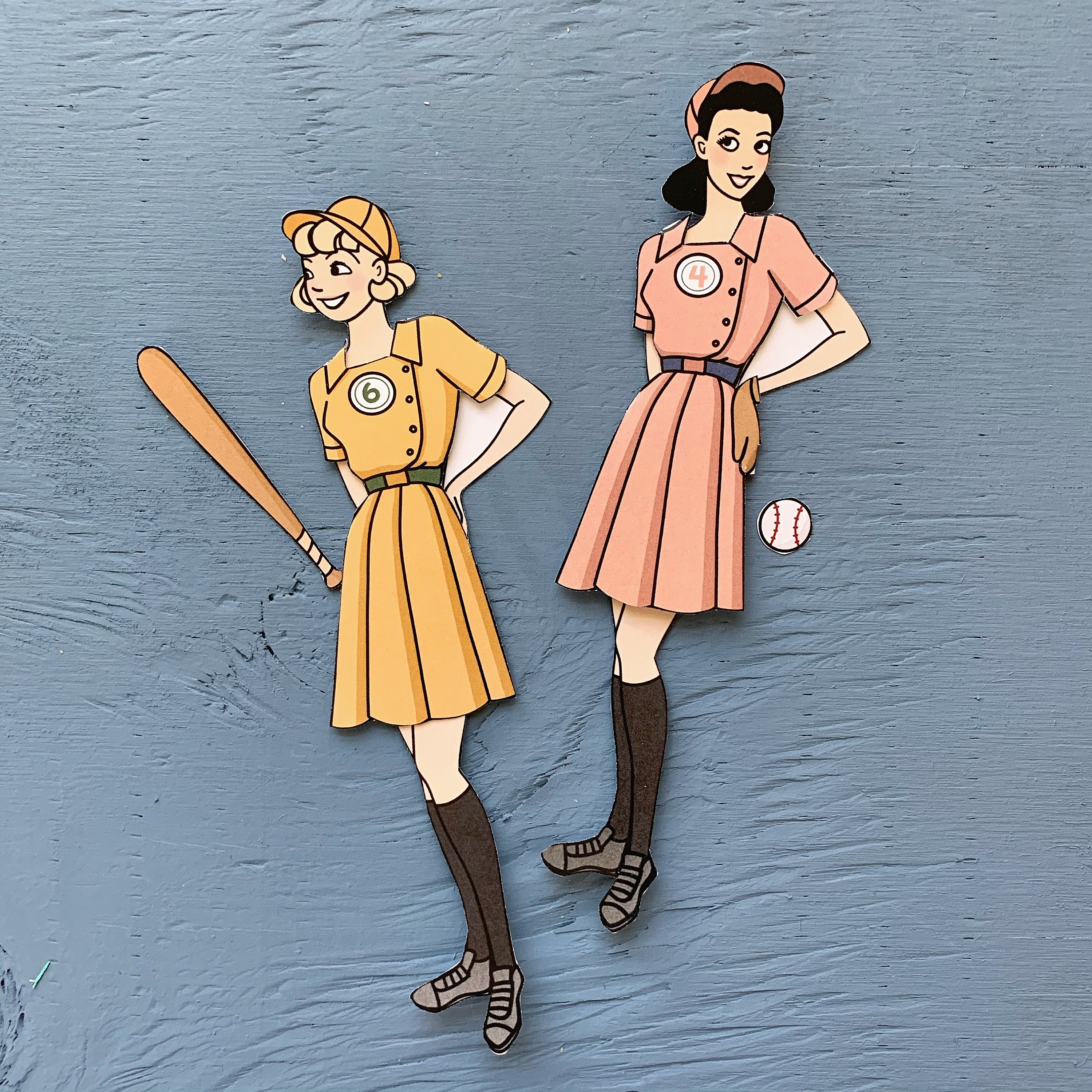 DIGITAL DOWNLOAD 1940's Retro Style Baseball Player Paper Doll ...