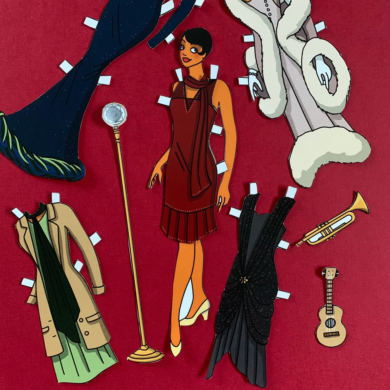 1920-s-jazz-age-retro-style-paper-doll-1-sheet-1-doll-and-5-outfits-etsy