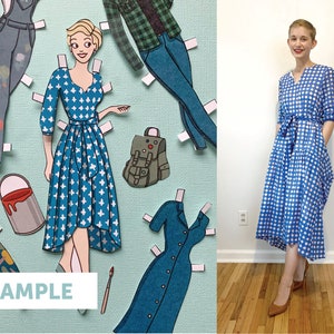 Custom Made Personalized Printable Paper Dolls. Hand Drawn Paper Dolls ...