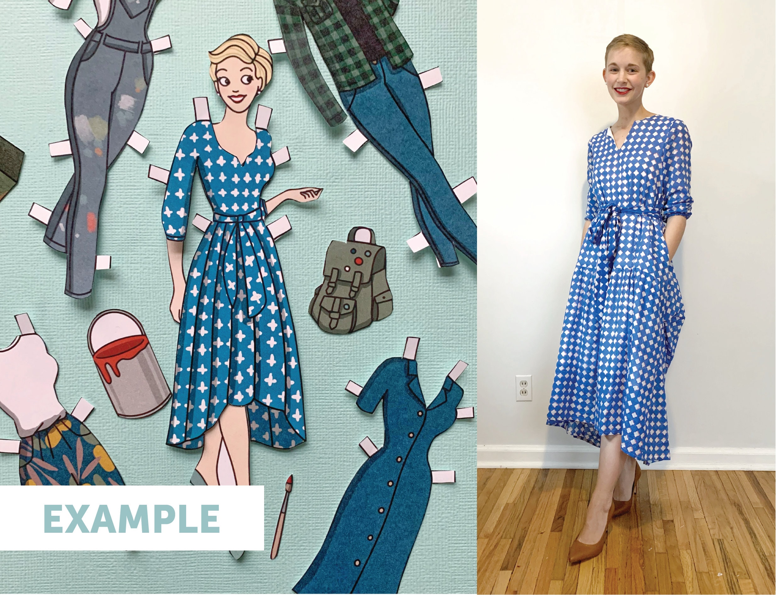 Custom Made Personalized Printable Paper Dolls. Hand Drawn Paper Dolls ...