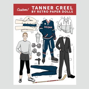 Custom Made Personalized Printable Paper Dolls. Hand Drawn Paper Dolls ...