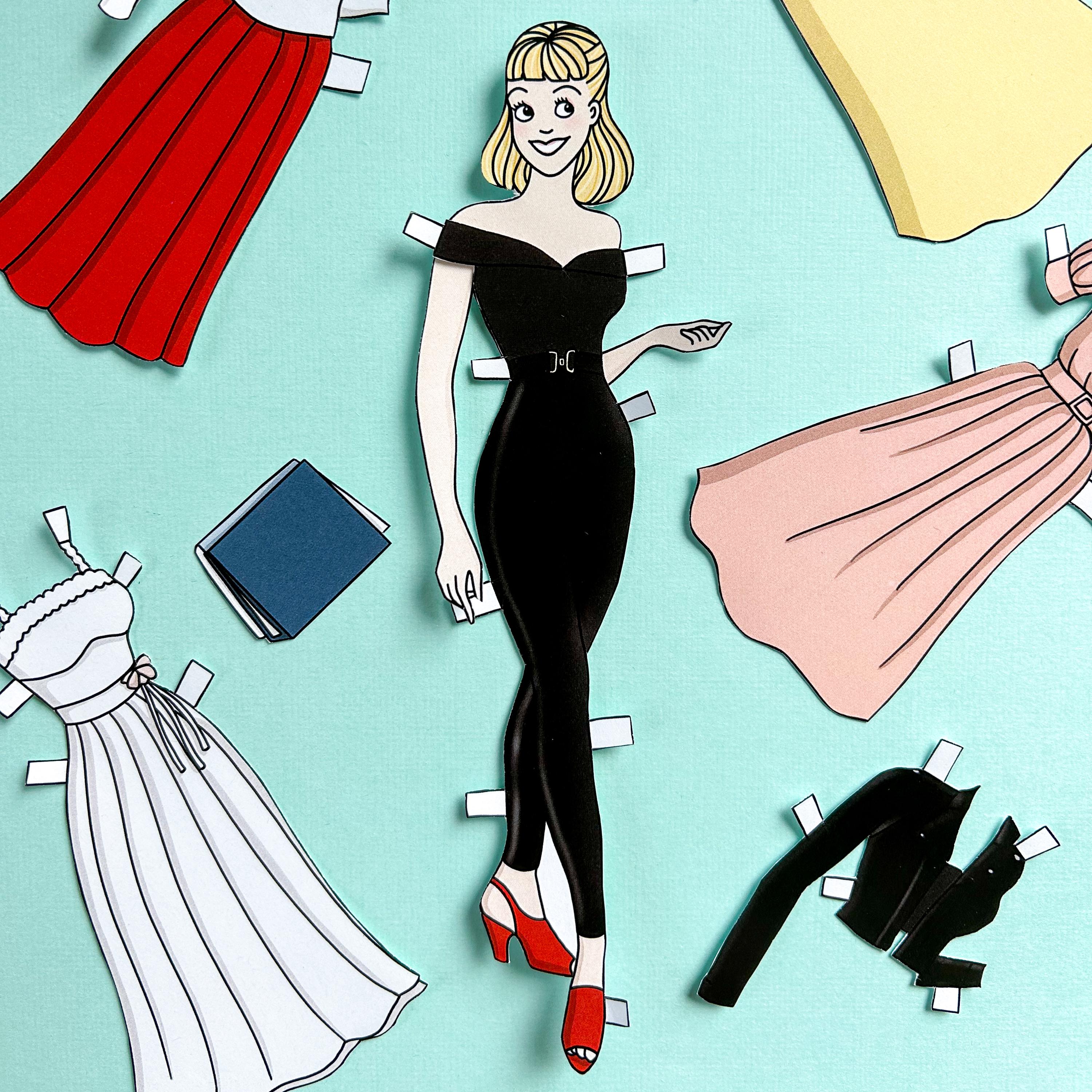 Grease Movie Sandy Olsson Paper Doll, 1 Sheet, 1 Doll and 5 Outfits - Etsy