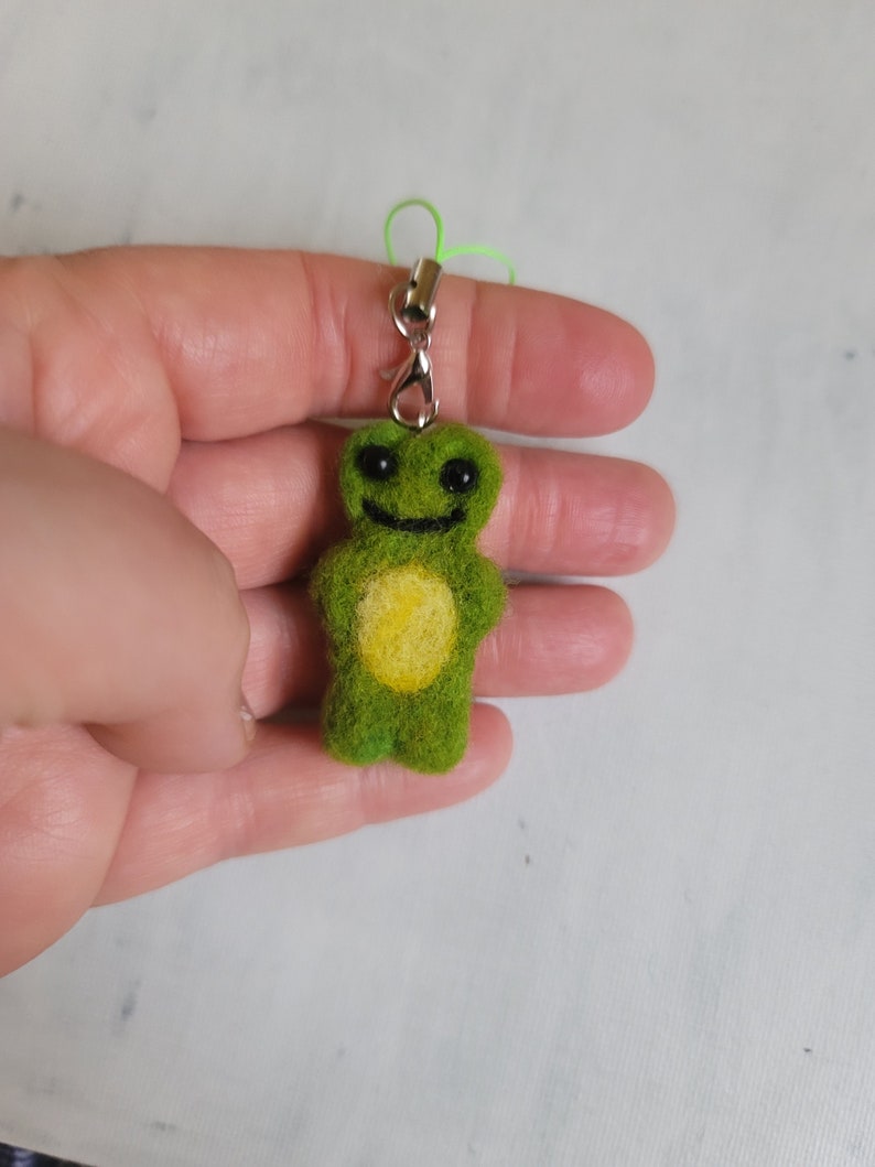 Christmas Ornament Felted Animal Keychain Phone Backpack Purse Charm ...