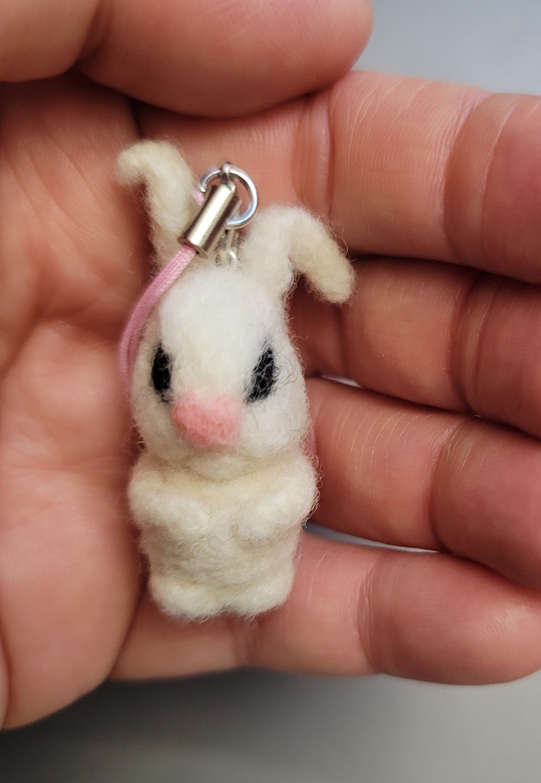 Christmas Ornament Felted Animal Keychain Phone Backpack Purse Charm ...