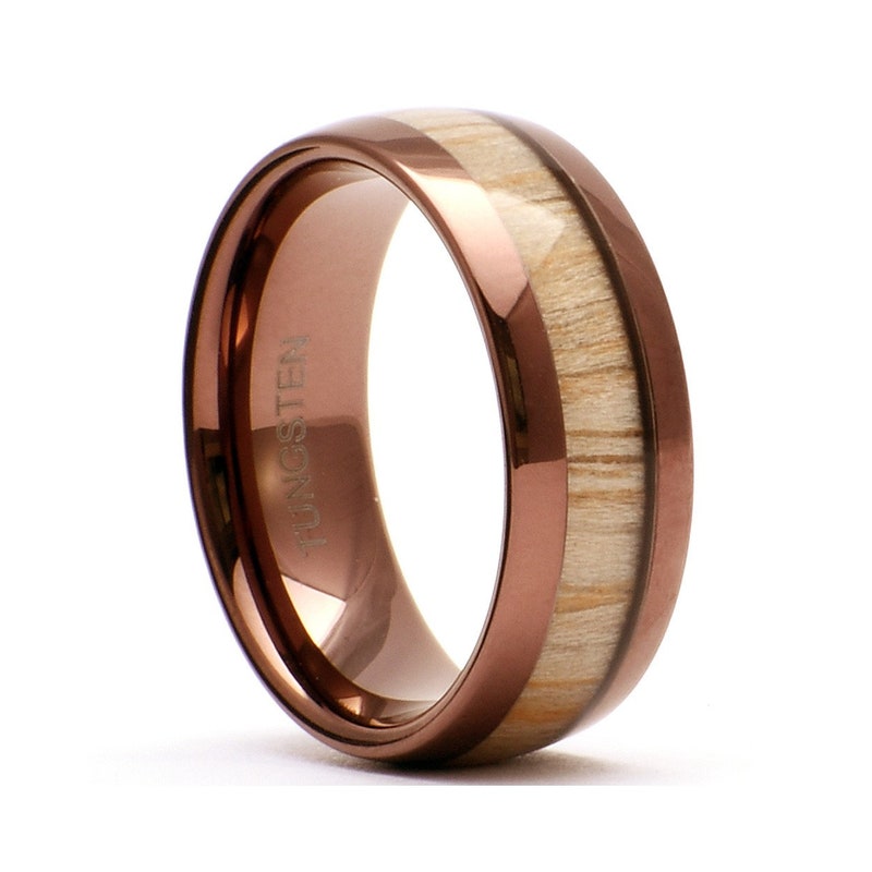 Wood Inlay Ring - Etsy