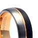 Tungsten Carbide Ring Men's Wedding Band Two Tone Ring - Etsy